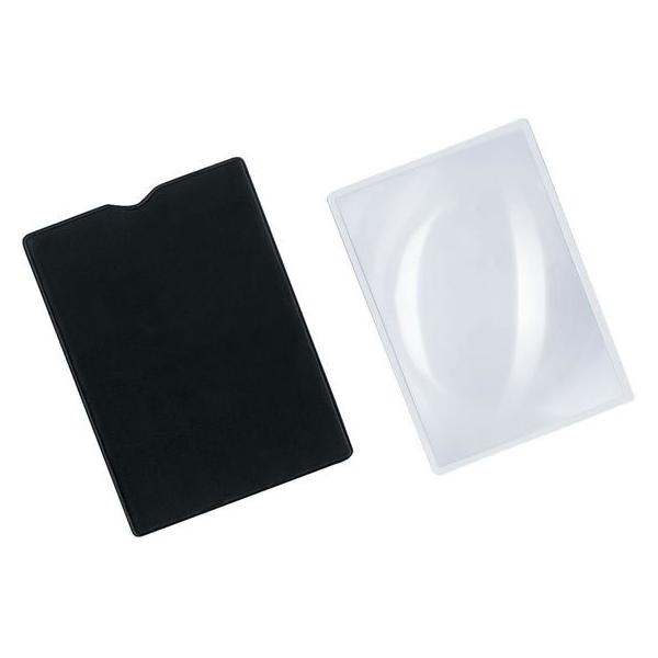 【商品説明】●下敷きのように軽くて薄いので携帯に便利なシート状レンズです。●収納ケース付です。【仕様】●材質：レンズ：ＰＶＣ●仕様：倍率（倍）：３、レンズ寸法（ｍｍ）：１２９ｘ８９