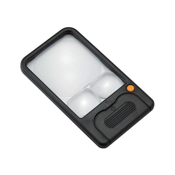 【商品説明】●用途に合わせて３種類の倍率を選べます。●高寿命、省電力なＬＥＤライト付で暗所でも見やすいです。●携帯に便利な収納ケース付です。【仕様】【材質】●レンズ：アクリル●本体：ＡＢＳ●ケース：ＰＶＣ【仕様】●倍率（倍）：３、５、７●レ...