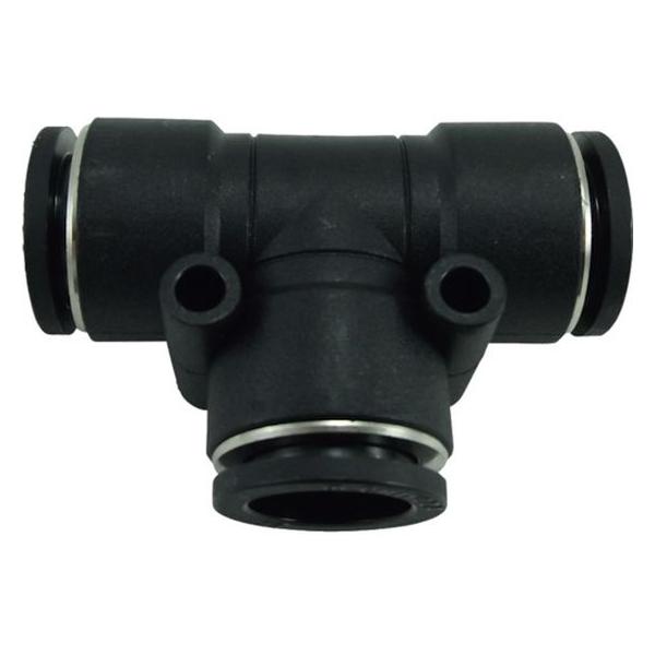 【仕様】●型番：FR16-00UT　●適合チューブ外径D（mm）：16×16×16　●使用圧力：1MPa（空気）、0．3MPa（水）　●使用流体：空気、水　●流体温度：−5〜60℃（空気）、5〜40℃（水）　●本体：難燃性ポリブチレンテレフ...