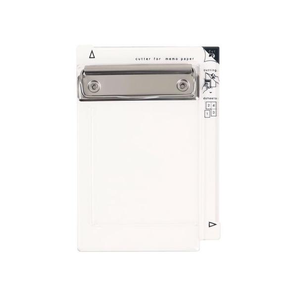 【商品説明】ハサミ・カッター・折り目も不要でＡ４用紙を４分割（Ａ６サイズ）にカットできます。　本体を紙の上でスライドするだけでカット位置が合う目印・ガイド付き。　カットした紙を付属のクリップに挟んでメモパッドとして使えます。【仕様】●カラー...