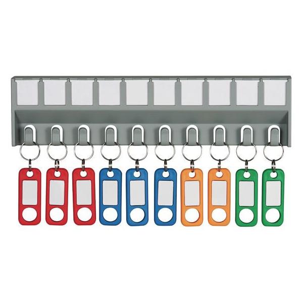 【商品説明】少量の鍵の管理に適したキーハンガーです。裏面にはマグネットがついているので、キャビネットや袖机などに取付けが可能。キーホルダーは、赤、青、橙、緑で色別され、名前が書けるネームシート付きなので、鍵の取り間違えを防止します。【仕様】...