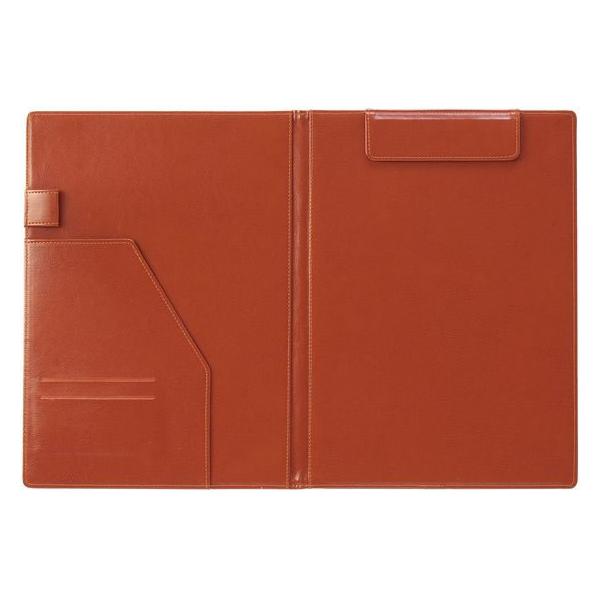 【商品説明】Ａ４判　Ｅ型のクリップファイル。　３６０°折り返せる便利な表紙付き。　クリップがマグネットタイプなので簡単に書類を挟めます。　名刺やメモが入れられる内ポケット付き。　便利なペンホルダー付き。　高級感のある合皮製。　本体のオモテ面...