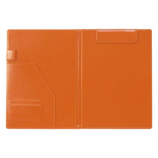 【商品説明】Ａ４判　Ｅ型のクリップファイル。　３６０°折り返せる便利な表紙付き。　クリップがマグネットタイプなので簡単に書類を挟めます。　名刺やメモが入れられる内ポケット付き。　便利なペンホルダー付き。　高級感のある合皮製。　本体のオモテ面...