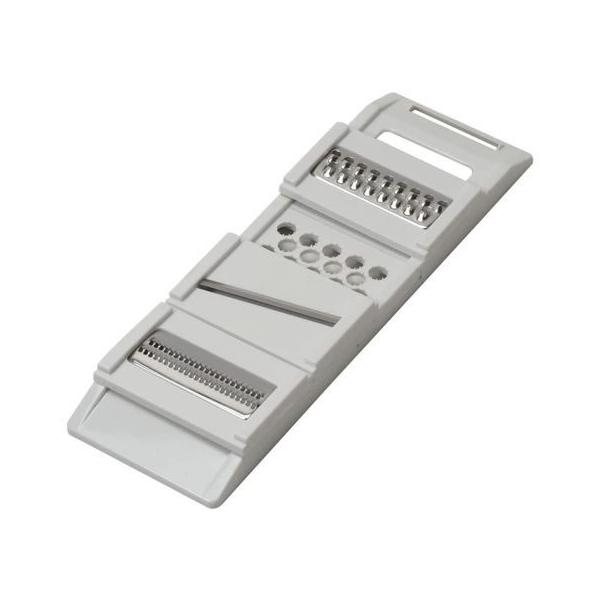 【商品説明】Ｓｉｍｐｌｅ　Ｕｓｅシリーズは、清潔感のあるシンプルなデザインのキッチン用品シリーズ。　おろし・スライス・千切り・つま切り・皮むきの野菜の下ごしらえに便利な五徳野菜調理器。　４種類のカセット（おろし・スライス・千切り・つま切り）...
