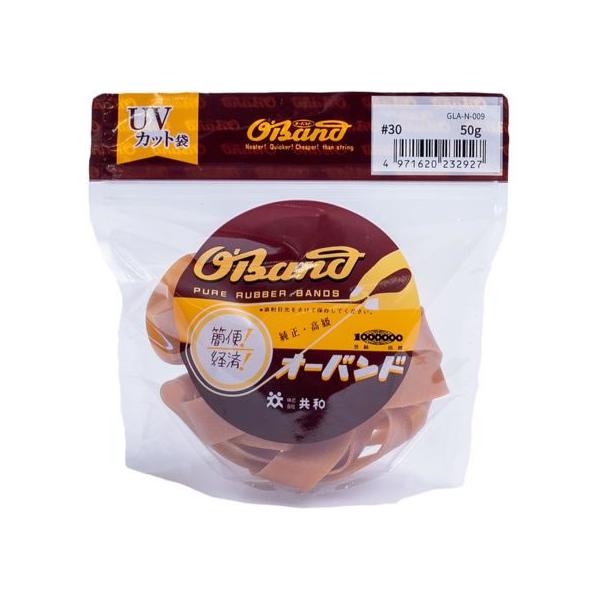 【仕様】●番手：＃３０●色：アメ色●容量：５０ｇ●折径（内径）：１２０ｍｍ（７６ｍｍ）●材質：天然ゴム●推奨結束範囲：３００〜５００ｍｍ●切幅：１８ｍｍ●厚み：１．１ｍｍ●入数：約１０本●注文単位：１袋　※内容量の本数は、平均値から求めた参...