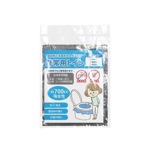 【商品説明】袋を取り付けて、排泄後に凝固剤と消臭剤を入れるだけ約７００ｃｃ吸水可能※一般的な排尿量は２００〜４００ｍｌと言われています。（個人差があります。）「可燃ごみ」として廃棄可能紙オムツ同様必ず各自治体のルールに従ってください。水不要...