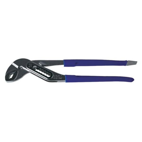 【商品説明】●ガス・水道・エアなどの配管工事や丸棒・ボルト・ナットの締め付けなどに。水道・ガス・エアー等の配管用パイプ・継手の脱着に。●三枚合わせ構造により、くわえ部はガタが少なく、頭部はスリムです。●２点食い付き１点支持設計で強力に食い付...