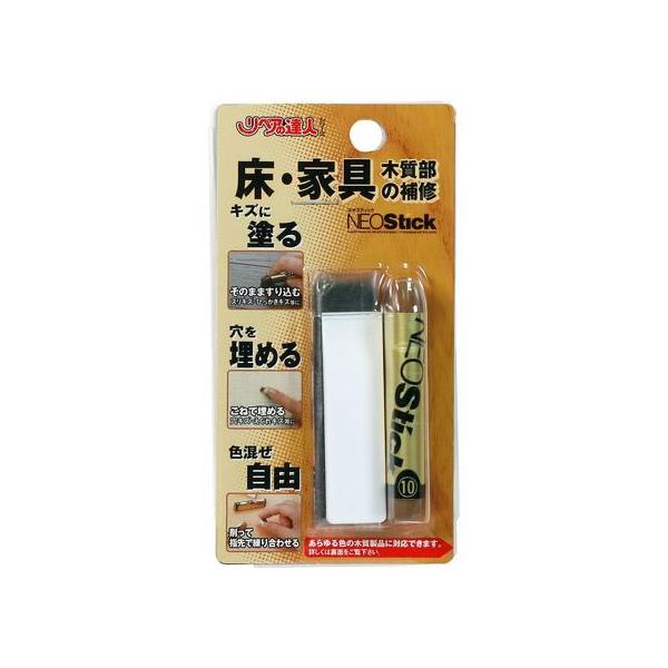 【商品説明】家具やフローリング、ドア、柱、建具など木製品のキズ補修に。キズに直接すり込んだり、切り取って穴を埋めたり、指先で色まぜできます。【仕様】●成分：天然ワックス、顔料、植物油●正味量：約８ｇ●付属品：仕上用ヘラ、スチールウール　hi...