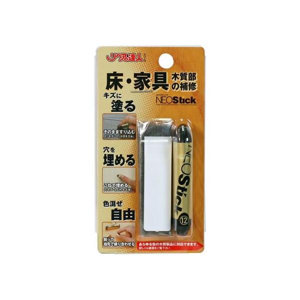 【商品説明】家具やフローリング、ドア、柱、建具など木製品のキズ補修に。キズに直接すり込んだり、切り取って穴を埋めたり、指先で色まぜできます。【仕様】●成分：天然ワックス、顔料、植物油●正味量：約８ｇ●付属品：仕上用ヘラ、スチールウール　hi...