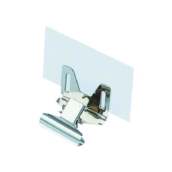 【商品説明】●リクライニング可動式のカード立てです。●店舗用品としてPOP立て、プライスカード立て等機能性抜群です。●手軽にカードを差し込むだけで簡単にご使用になれます。【仕様】●型番：CS−20　●入数：30個　●色：シルバー　●狭口寸法...