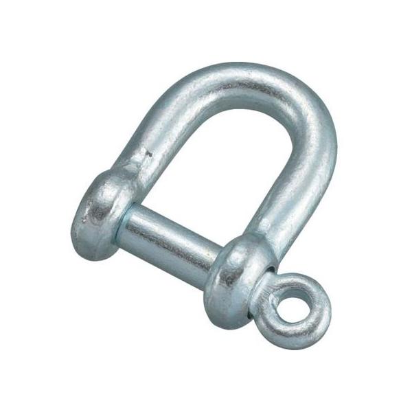 【商品説明】●ねじ込みタイプのスタンダードなシャックルです。【仕様】●型番：TSC-08　●基本使用荷重（t）：0．23　●ねじ径：W5／16　●使用荷重（kN）：2．25　●使用荷重（t）：0．23　●B（mm）：16　●D（mm）：15...