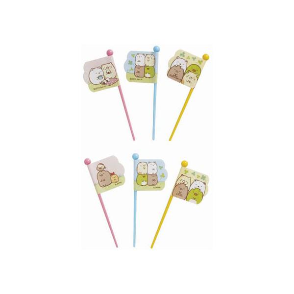 【商品説明】●３つの柄が３本ずつ入っています。●裏と表ではイラストが違うので、毎日のお弁当も楽しくなりそう。【仕様】●仕様サイズ：幅約２４×奥行６７×高さ５ｍｍ●内容量：９本●材質：ピック：スチロール樹脂　シール：ポリプロピレン●内容量：３...