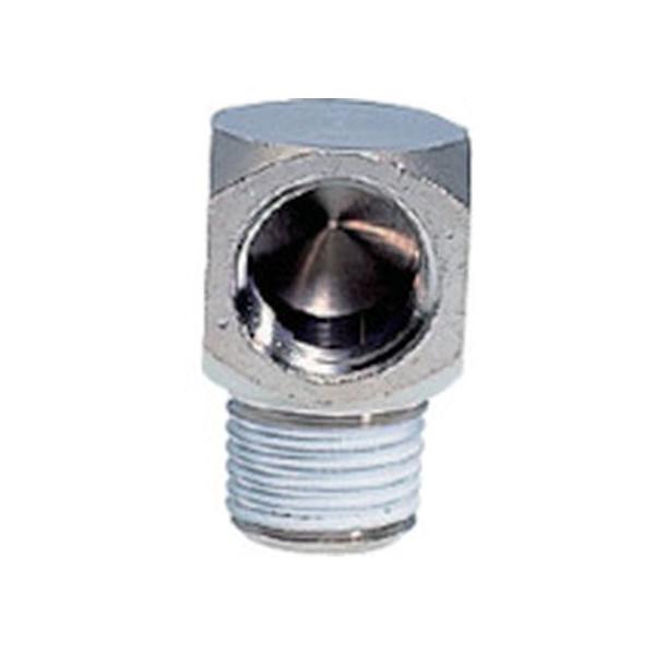 【商品説明】●コンパクト設計です。●ニッケルメッキをしております。●本体に型式をレーザーでマーキングしています。【仕様】●型番：PL-1F-2M-N　●接続口径D1：R1／4　●接続口径D2：Rc1／8　●使用流体：空気、水　●ネジ部：Rc...