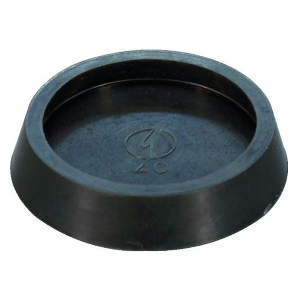 【商品説明】●丸底脚の保護、滑り止め、キャスターストップとして最適です。【仕様】●型番：BE-0-402　●径（mm）：55 ●厚さ（mm）：11．3 ●内径（mm）：42 ●商品名：平置きゴム（黒・丸） ●製造国：中国　●使用範囲42mm...