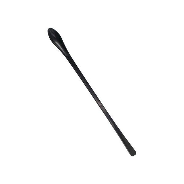 【商品説明】ベーシックなポリスチレン製のスプーンマドラー。【仕様】●カラー：ブラック●サイズ：長さ約１３５ｍｍ●材質：ポリスチレン●耐熱温度：約７０℃●注文単位：１袋（１００本）
