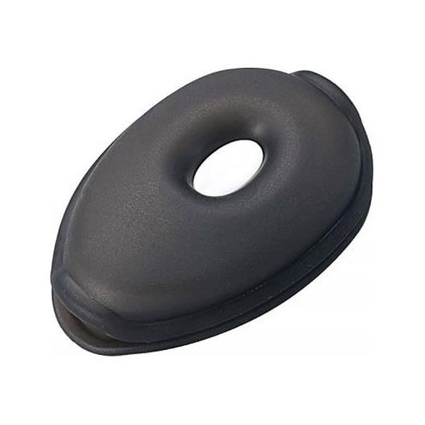 【商品説明】ゴムのふたをひっくり返して、コードを巻き付けてふたを元に戻すだけの約１ｍのテレホンコードを巻くことができます。　※配線コードにはご利用できません。【仕様】●カラー：クリアブラック　●本体サイズ（ｍｍ）：Ｗ４５×Ｈ６３×Ｄ２０　●...