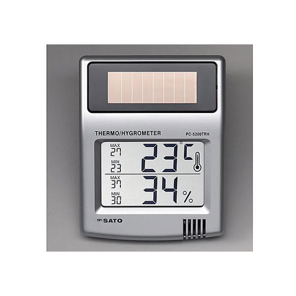 【商品説明】●室内の湿度や温度をデジタル表示し、各最高・最低温度も常時表示します。（※最高・最低は本体裏のボタンでリセットできます。）●照度約３００Ｌｕｘ未満の暗い環境ではボタン電池使用に自動で切り替わります。【仕様】●型番：ＰＣ−５２００...