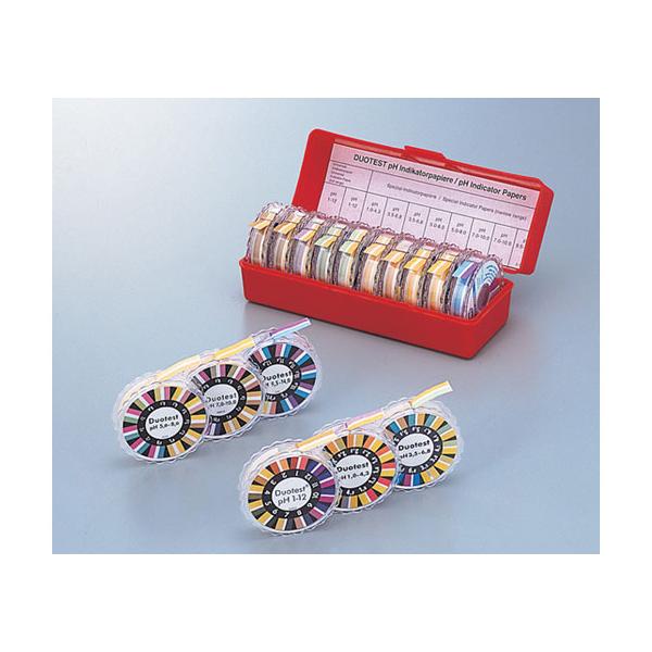 【商品説明】●中央部分は疎水性が強く、試験紙に物理的強度を保持させています。●使いやすいプラスチックディスペンサー入りの個別包装です。【仕様】●サイズ：１０ｍｍ幅×５ｍ巻●ｐＨ測定領域：１．０〜４．３●ｐＨ測定目盛間隔：０．３●入数：１箱（...