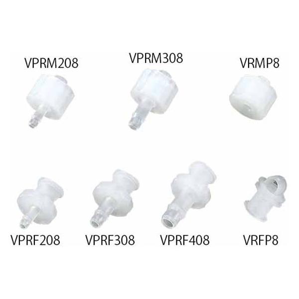 【仕様】●材質：ＰＶＤＦ（フッ素樹脂）●入数：１袋（１０個入）●高温オートクレーブ可・γ線滅菌可・ＥＯＧ滅菌可●タイプ：オスルアーロック●プラグ●ＰＶＤＦ製・軟質チューブ用●型番：ＶＲＭＰ８●生産国：米国