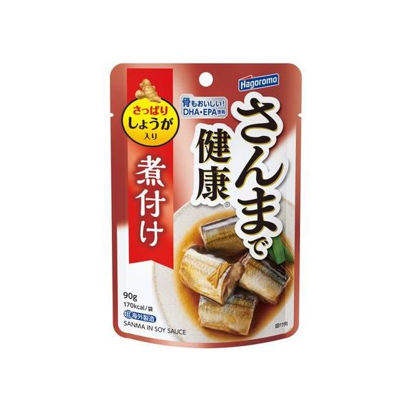 【仕様】●内容量：90g　●原材料／成分／素材／材質　さんま（国産、韓国、台湾）、砂糖、しょうゆ（小麦・大豆を含む）、しょうが／増粘剤（グァルガム）、調味料（アミノ酸等）　●栄養成分　1袋当り・液汁含む：221kcal、たんぱく質12.4g...