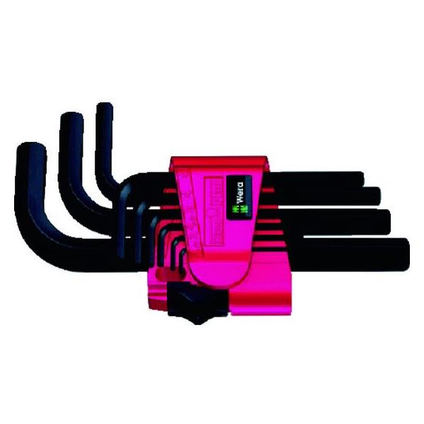 【仕様】●型番：021737　●入数：1S　●セット内容（mm）：1．5、2．0、2．5、3．0、4．0、5．0、6．0、8．0、10．0●セット内容（本）：9　●REACH対応品　●ホルダ　　●対辺1．5サイズは通常の六角棒レンチです。H...