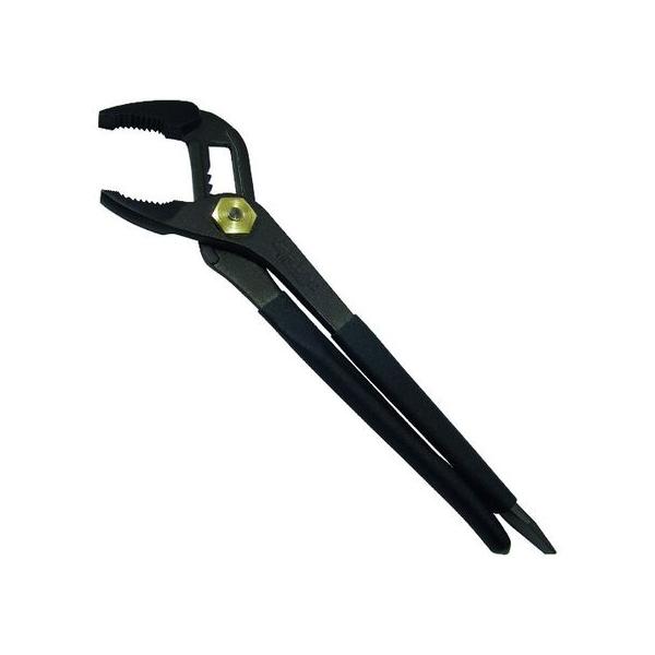 【商品説明】●バネ付で使用時は作業がスムーズに行え、収納するときにはハンドルを下まで下ろすとバネが解除できる機構となっていますので、コンパクトに収納することができます。●柄の末端にマイナスドライバー機能があります。【仕様】●型番：110-2...