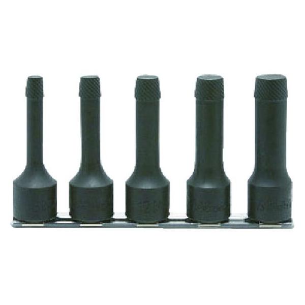 【商品説明】●破損ボルトの抜き取り用です。●破損ボルトに下穴をあけ、ボルトツイスターを食い付かせて抜き取ります。●汎用のソケットレンチのハンドル類で駆動可能です。【仕様】●型番：RS4129/5-L37　●入数：１Ｓ　●セット内容：４１２９...