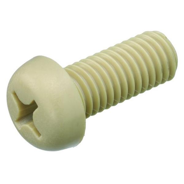 【商品説明】●PPSは結晶性のスーパーエンジニアリングプラスチックです。●ガラス繊維40％で強化されているため強度はプラスチックねじの中でも高いです。●また高い耐熱性、耐摩耗性、高温・多湿・高周波下で高度な電気特性を持ちます。●電気電子部品...