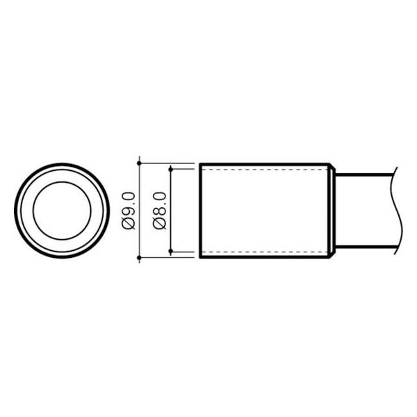 【仕様】●型番：N4-04　●入数：1組　●品名：ノズル　●適用：FM−2029　●内径（mm）：φ8　●適合コテ：FM−2029