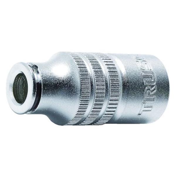 【商品説明】●差込角3／8インチ（9．5mm）のタップホルダです。●タップをワンタッチで装着でき、汎用のソケットレンチのハンドルでも駆動可能です。【仕様】●型番：TTH-M2.6　●適用タップ寸法：M1〜M2．6●全長（mm）：40　●クロ...