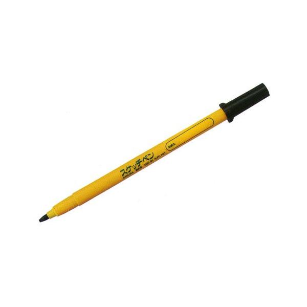 サクラクレパス 水性マーカー スケッチペン くろ SDK-SK#49●仕様・本体サイズ：キャップ付き155mm・重量：8g・軸・キャップ材質：再生PP・先栓・尾栓材質：PE・ペン先材質：ポリエステル繊維・インキ（水性顔料）[tag:サクラク...