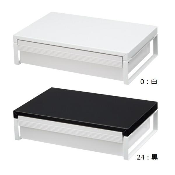 ●幅・奥行・高さ（mm）：390mm×250mm×100mm（引出し有効内寸法：幅335×奥行235×深さ74mm)●材質：本体／スチール、引出し／ABS樹脂、レール／硬質塩ビ●耐荷重：15kg（等分布）●組立式（工具付き）