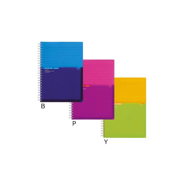 ●サイズ：3号（A5)●中紙寸法　タテ・ヨコ：210・148●罫内容：普通横罫●行数：25行●枚数：90枚●包装単位：5/60●中紙：上質紙●表紙：透明PP◆表紙色/B…ブルー、P…ピンク、T…透明、Y…イエロー、YR…オレンジCTス-C3...