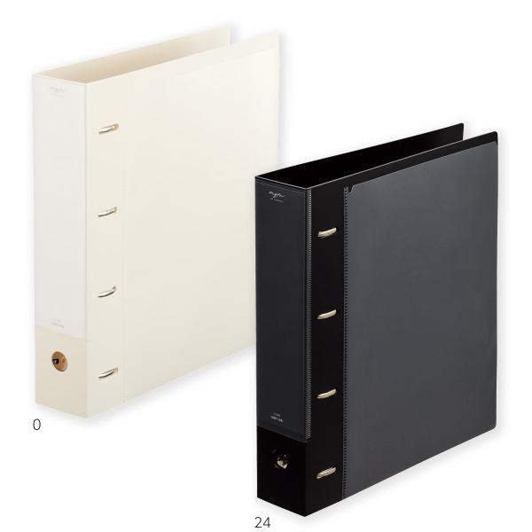 ●規格：A4●タイプ：Ｓ型●穴数：4穴●寸法：288mm × 64mm × 325mm●収容枚数：コピー用紙500枚●材質：表紙／ポリプロピレン（生地厚1.6mm）、とじ具／スチール●色：０ミルキーホワイト・２４ジェットブラックF-3301...