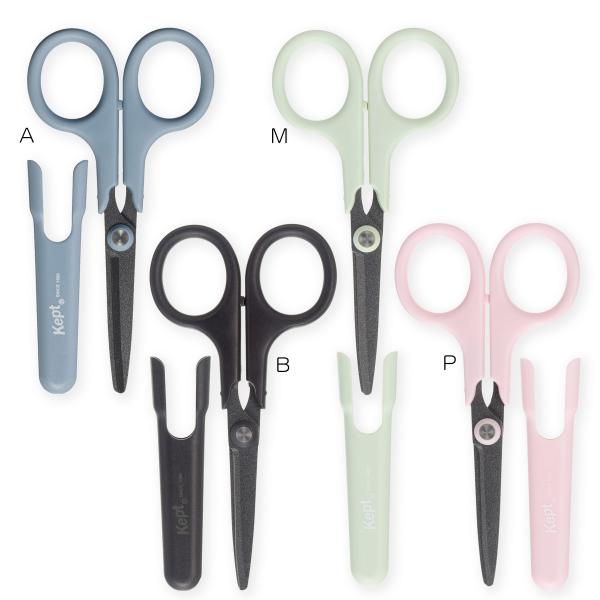 ●本体サイズ：W53 × H107 × D10mm●包装サイズ：W70 × H130 × D12mm（ブリスターパック）●本体重量：14g●素材：ABS樹脂、ステンレス刃物鋼●仕様：フッ素コート、キャップ付きKP4A(ブルーグレー),KP4...