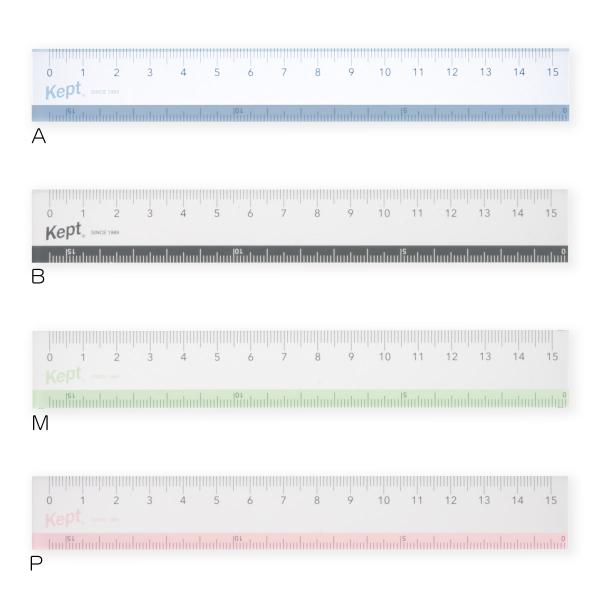 ●本体サイズ：W22×H160×D2mm●本体重量：8g●素材：アクリル製（メタクリル樹脂）KP5A(ブルーグレー),KP5B(スミブラック),KP5M(サビグリーン),KP5P(ピンクベージュ)