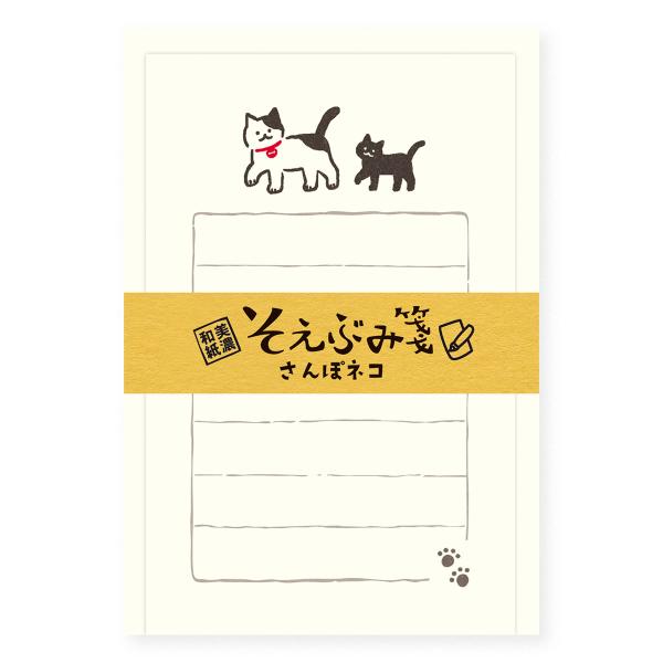 ●寸法：便箋/73×114mm、封筒/120×82mm●内容物：便箋/30枚綴り、封筒/5枚入り