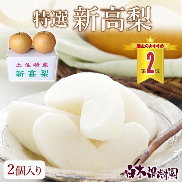 【発売日：2026年09月25日】・発送期間：9月下旬〜10月下旬・高知県産特選秀品新高梨　約1kg×2個高知県の恵まれた気候風土が育んだ新高梨。中でも選りすぐりの特大サイズ、1玉約1kgという見事な大きさを2個お届けします。手に取った瞬間...