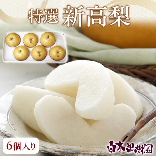 【発売日：2026年09月25日】・発送期間：9月下旬〜10月下旬・高知県産特選秀品新高梨　約650g×6個高知県の恵まれた気候風土が育んだ新高梨。ちょうど食べやすい中玉サイズ、1玉約650gの梨を6個お届けします。程よい大きさで日々のデザ...