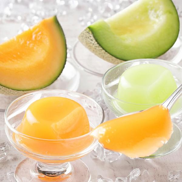 【商品名】 ■完熟果肉のような夕張メロンゼリー【内容量】＜夕張メロンゼリー＞■夕張メロンゼリー：8個【原材料名】■夕張メロンゼリー：メロン果汁(国内製造)、砂糖、ぶどう糖、砂糖混合異性化液糖、果糖、洋酒、脱脂粉乳／甘味料(トレハロース)、ゲ...