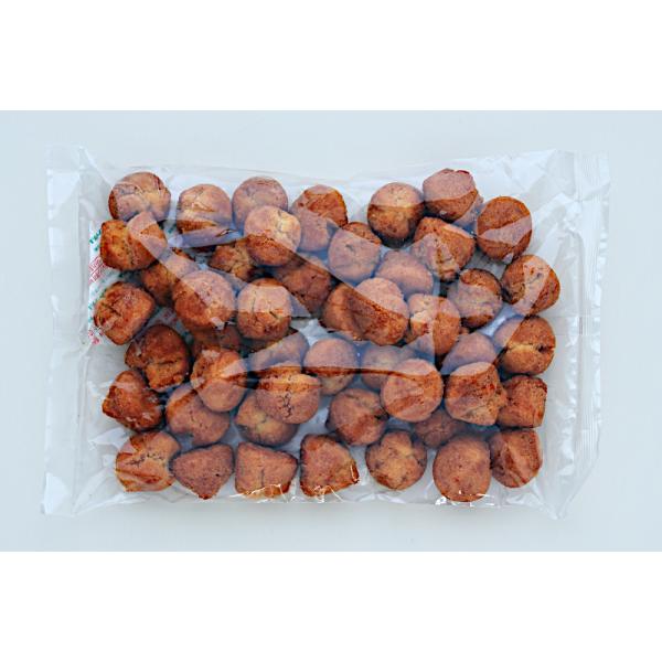 小ぶりなサイズがかわいいほんのり甘めのサーターアンダギーです。商品名　：バスコミニサーターアンダギー原材料　：小麦粉、砂糖、鶏卵、植物油（パーム油、大豆油、なたね油）、ショートニング、水飴、食用卵殻粉、オリゴ糖、脱脂粉乳、はちみつ、ブドウ糖...