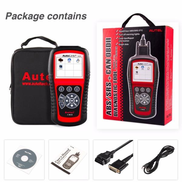 【ABS / SRSスキャンツール】：Autel Autolink AL619 OBD2スキャナーは、フォード、シェビー、ドッジ、GMなどのほとんどの自動車メーカーのABS / SRSシステムから正確なコードを取得およびクリアする機能を備え...
