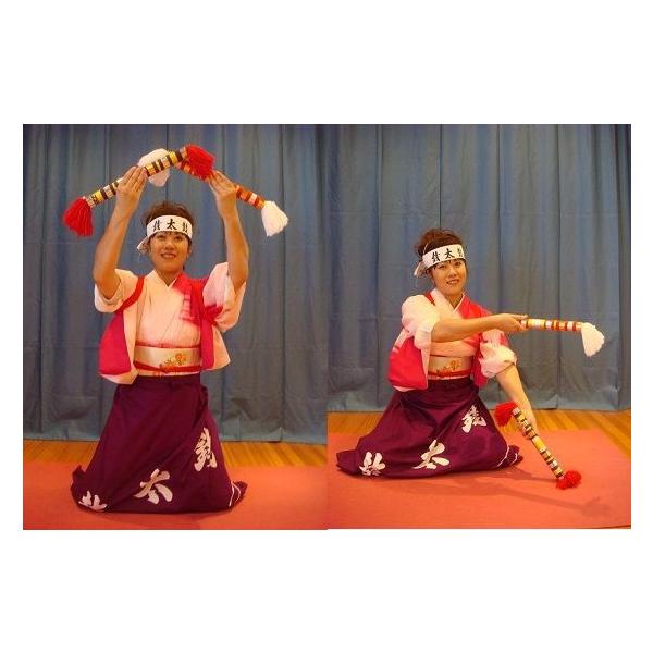 銭太鼓でどじょうすくいを盛り上げよう。どじょうすくいと並ぶ人気商品です！＜サイズ＞直径：3.8cm長さ：33cm重さ：2本で約450g【内容量】銭太鼓２本１組　×5セット【製造者】安来節屋（島根県安来市）