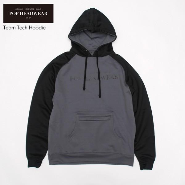 【ブランド】POP HDWR【アイテム】TEAM TECH HOODIE【カラー】GRAY-BLACK【マテリアル】COTTON20%/POLYESTER80%【サイジング】Sサイズ:身幅54cm 着丈67cmMサイズ:身幅57cm 着丈7...