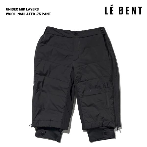 【ブランド】LE BENT【アイテム】UNISEX MID LAYERS - WOOL INSULATED .75 PANT【カラー】BLACK【マテリアル】30% WOOL, 70% RECYCLED POLYESTER【サイズ】ユニセッ...