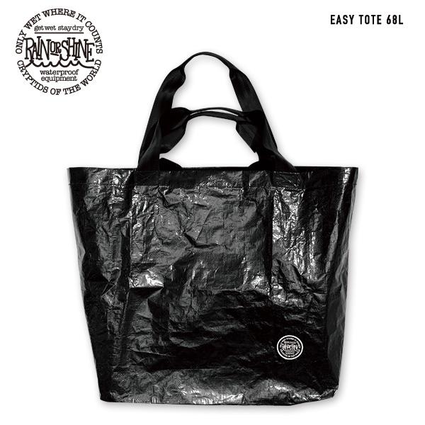 【ブランド】RAIN OR SHINE【品番】23ROS-18<br>【アイテム】EASY TOTE 68L【カラー】ブラック【容量】約68L【Fabric】PE【サイズ】H49×W50×D28cm
