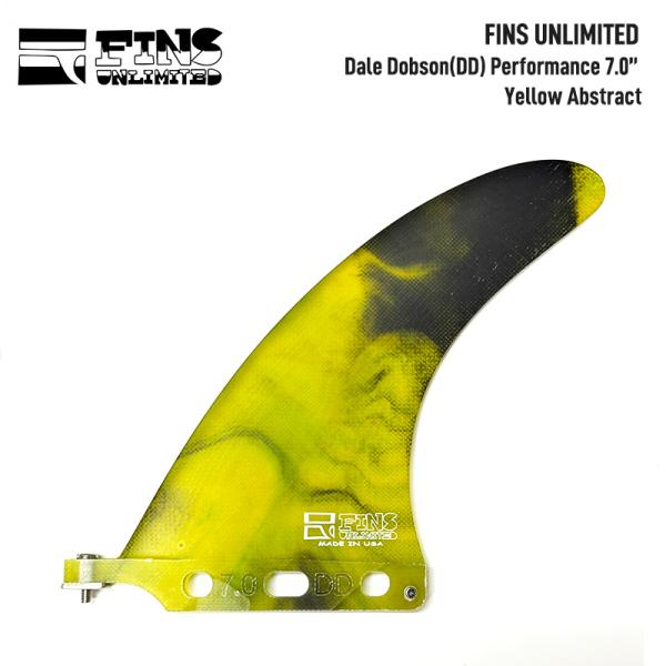 【ブランド】FINS UNLIMITED【アイテム】DALE DOBSON Performance【カラー】Yellow Abstract【サイズ】7.0"