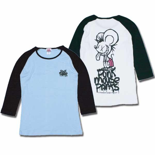【ブランド】PUNK MOUSE PANTS【品番】508001100【アイテム】LADIES LONG SLEEVE TEE【カラー】WHITE / SAX BLUE【QUALITY】C-100%