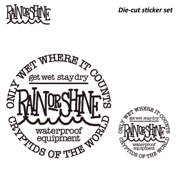 【ブランド】RAIN OR SHINE【アイテム】RAIN OR SHINE DIE-CUT STICKER【入り数】1枚【カラー】WHITE / BLACK【サイズ】L : 150×150mm