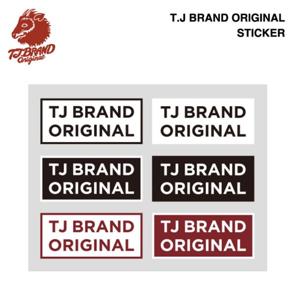 【ブランド】T.J BRAND【アイテム】T.J BRAND ORIGINAL Sticker 2024【カラー】WHITE / BLACK / T.J RED【サイズ】1サイズ / 72×32mm【入数】2枚1セット
